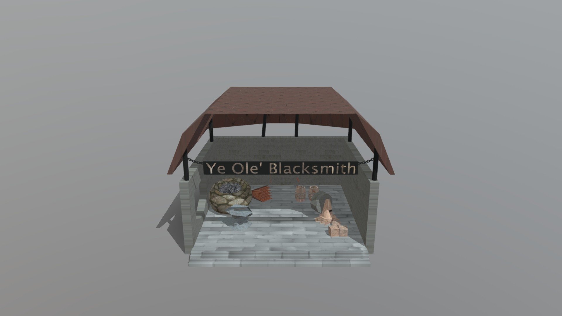 Blacksmith Shop - Download Free 3D model by The_Stein [ae2f26d] - Sketchfab