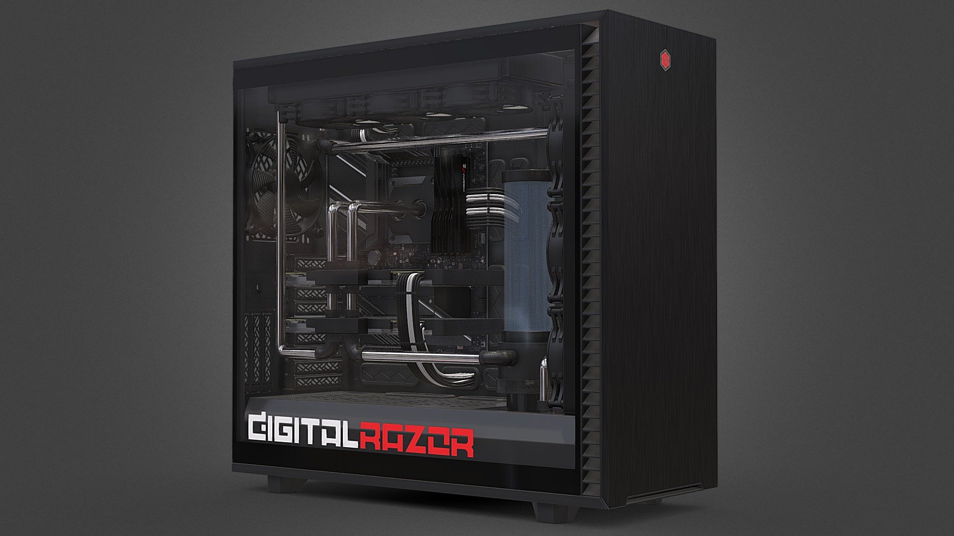 Fractal Define7XL Custom 2Cards - 3D model by digitalrazor3d [ae2f2e3 ...
