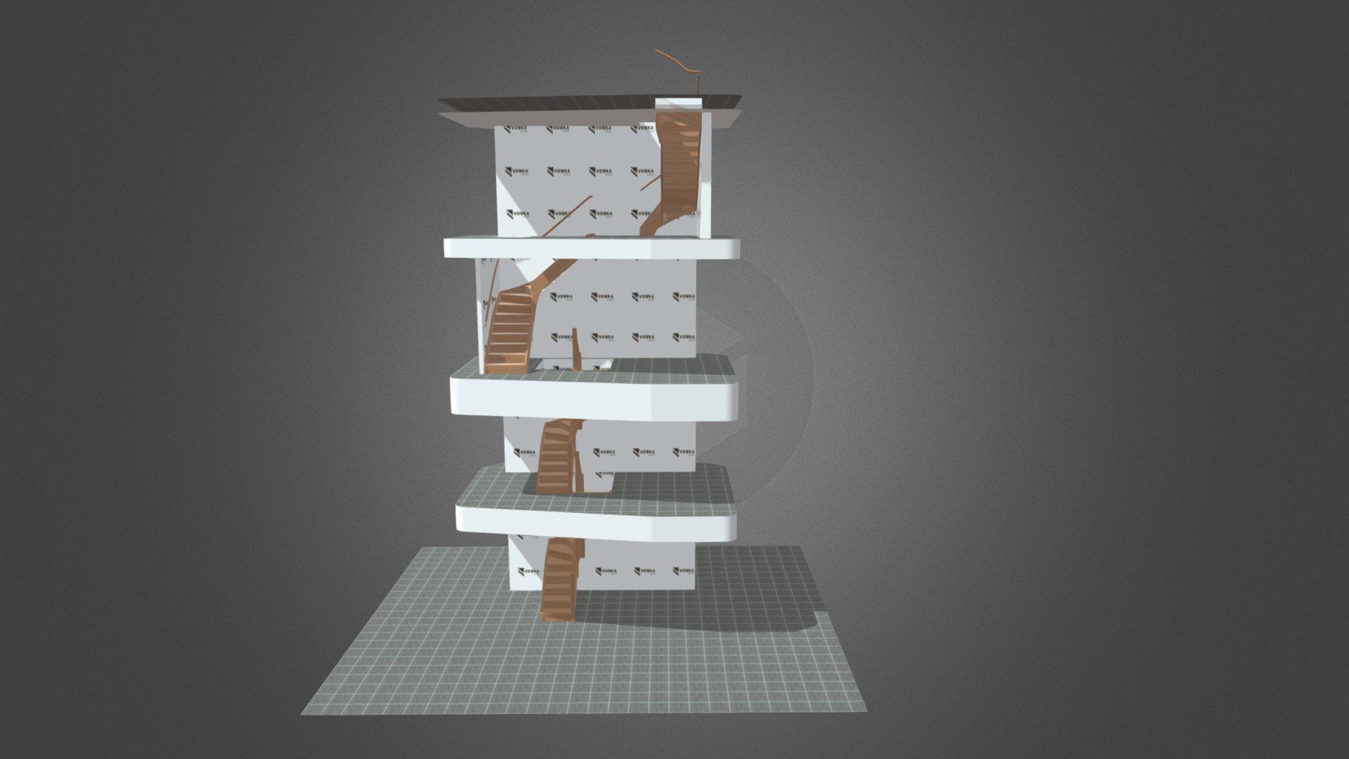 Radnor Mews - V1 - Download Free 3D model by Vonka Stairs Ltd (@vonka) [ae3296b] - Sketchfab