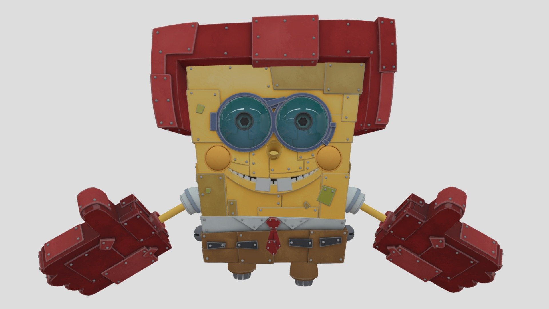 BFBBR - Robo SpongeBob - Download Free 3D model by SMF Features ...
