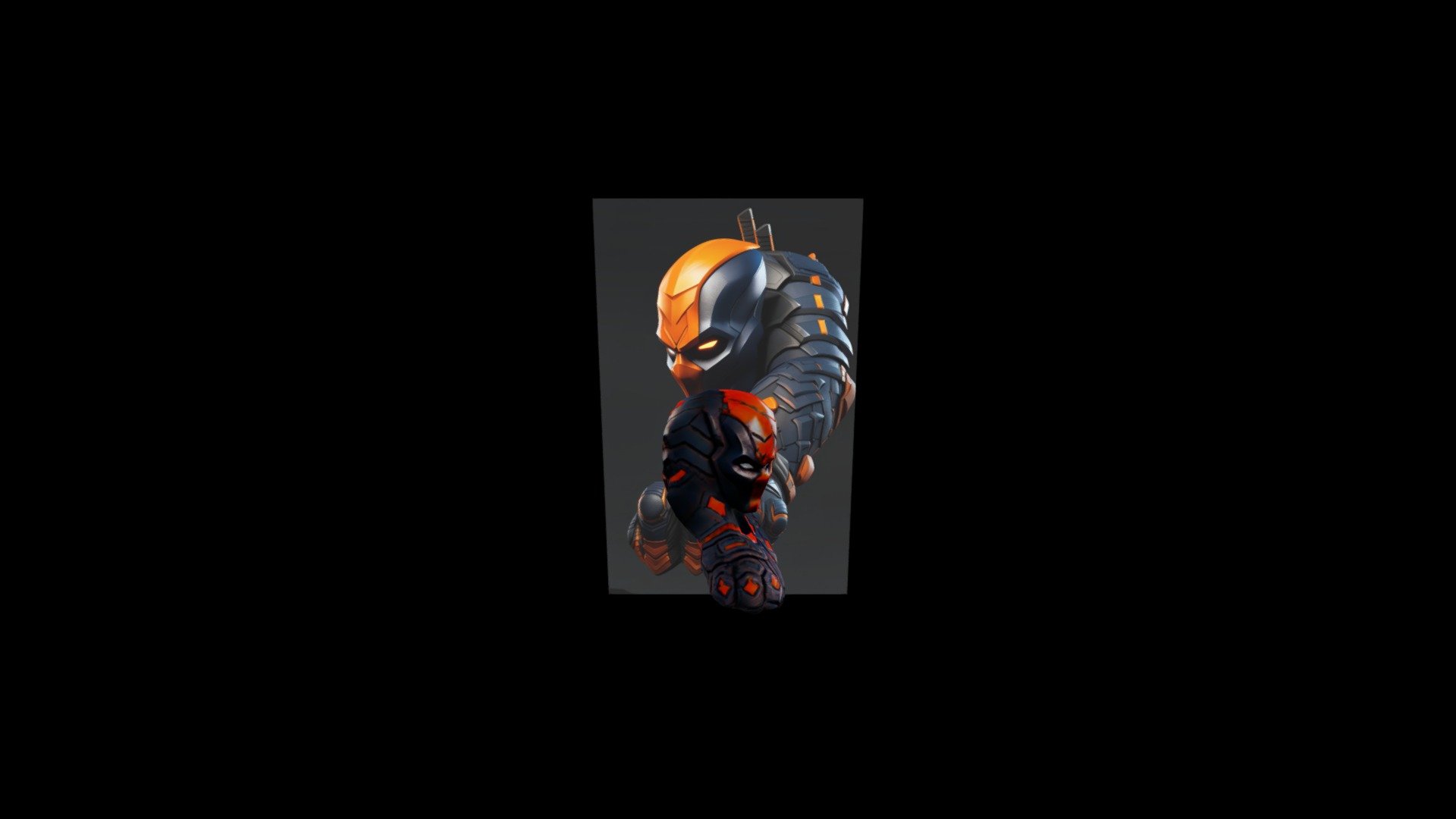Deathstroke The image shows a digital p - Download Free 3D model by ...