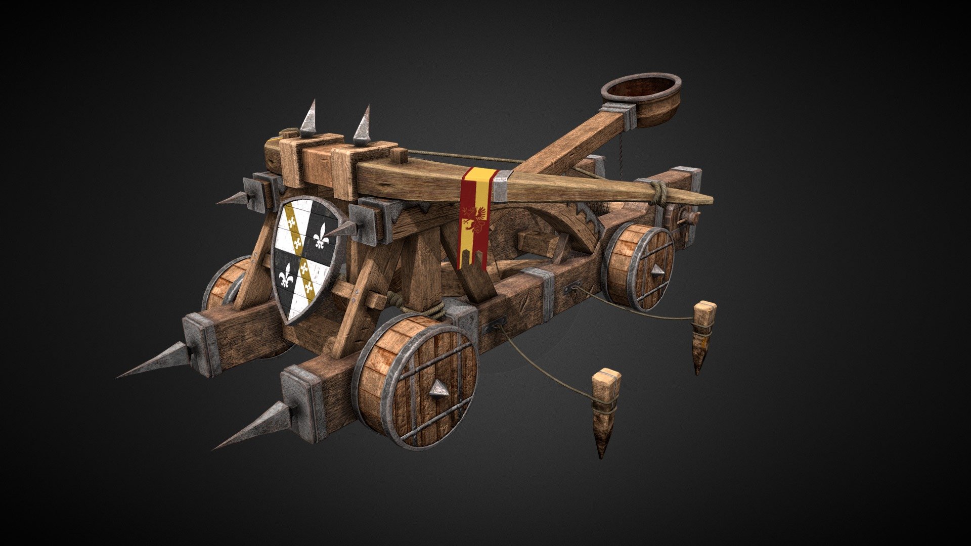Catapult - 3D model by gremlin3207 [ae35d39] - Sketchfab