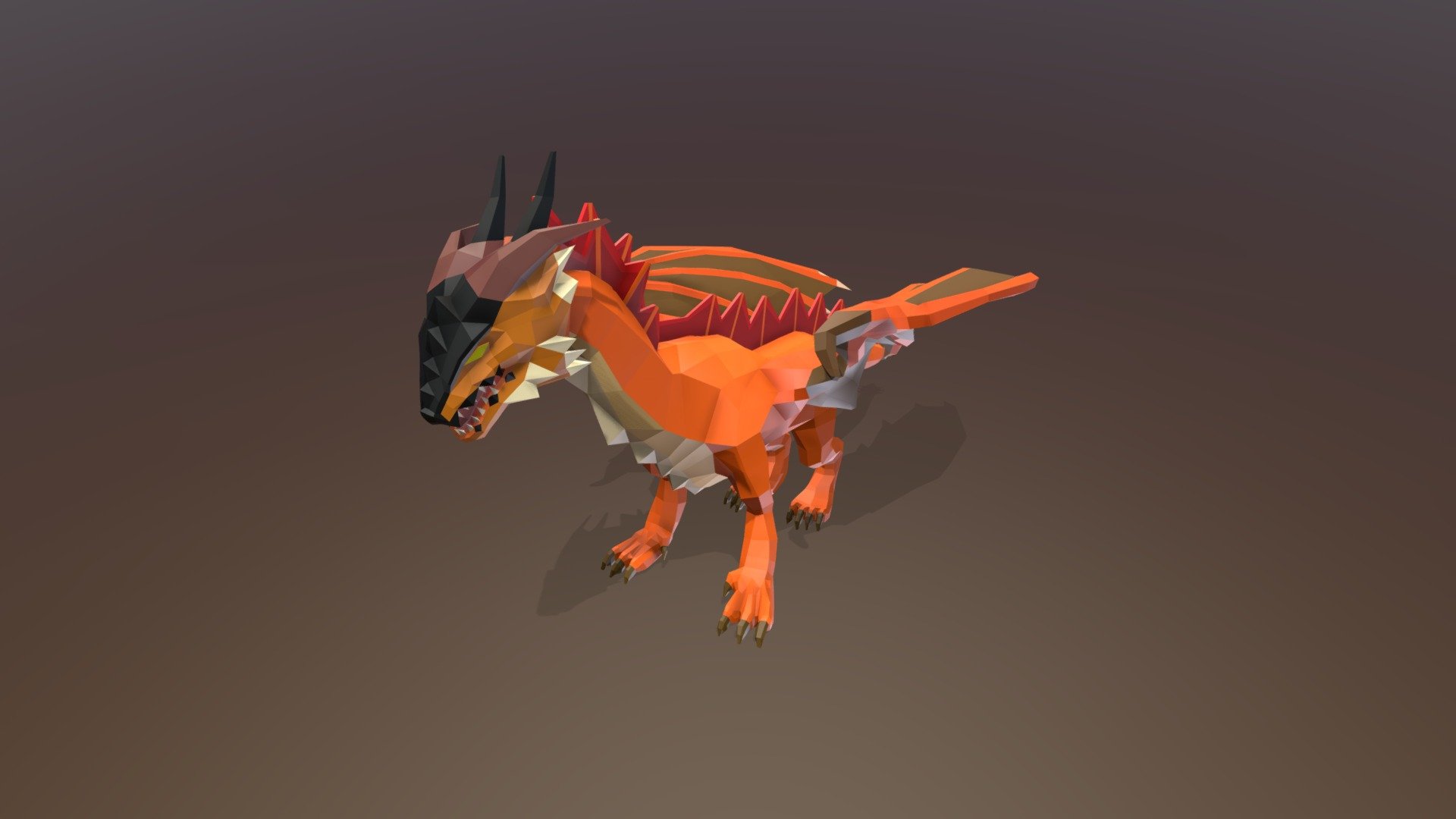 Low Poly - Dragons - 3D model by Infinity PBR (@infinitypbr) [ae37f5c ...