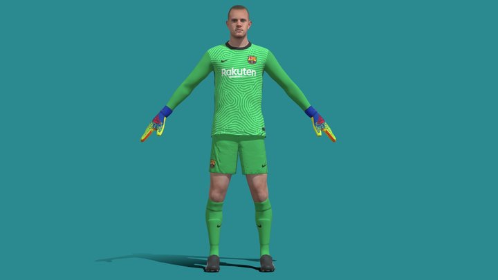 Goalkeeper 3D models - Sketchfab