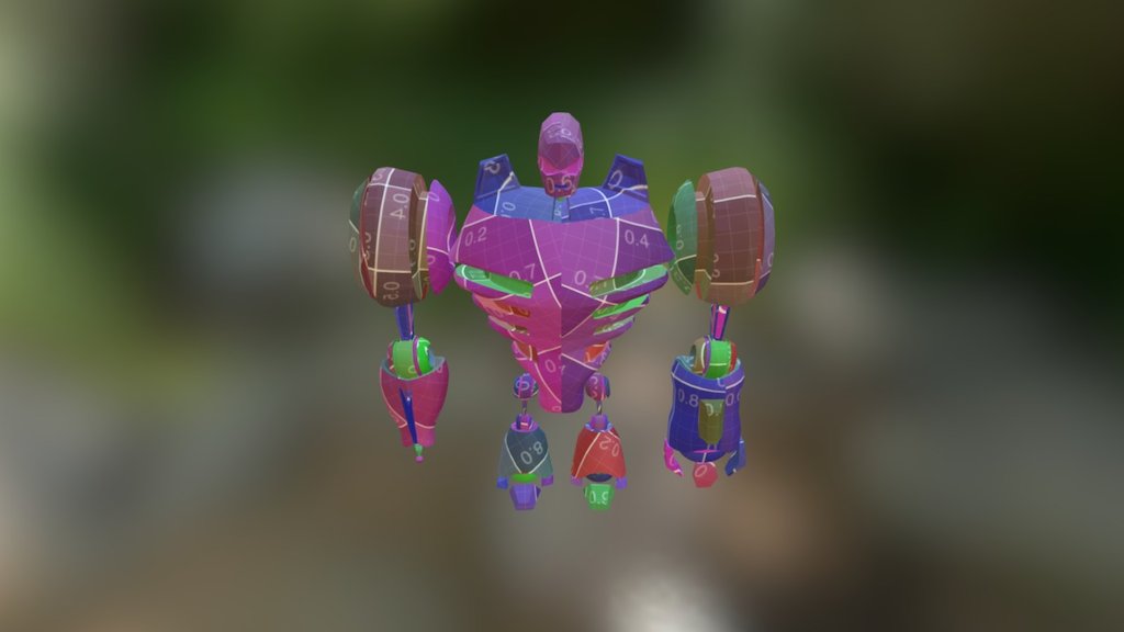 Robot UV Map Completed - 3D model by mitch.diamond [ae38f77] - Sketchfab