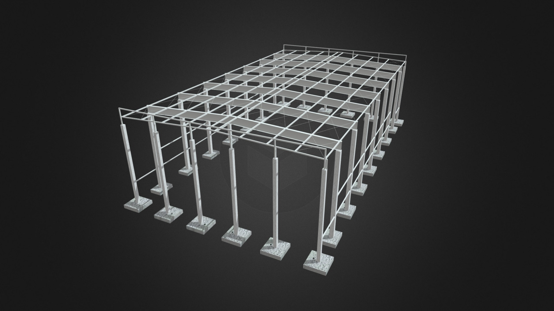 Steel Construction model - 3D model by geodezja3D.pl (@geocube ...