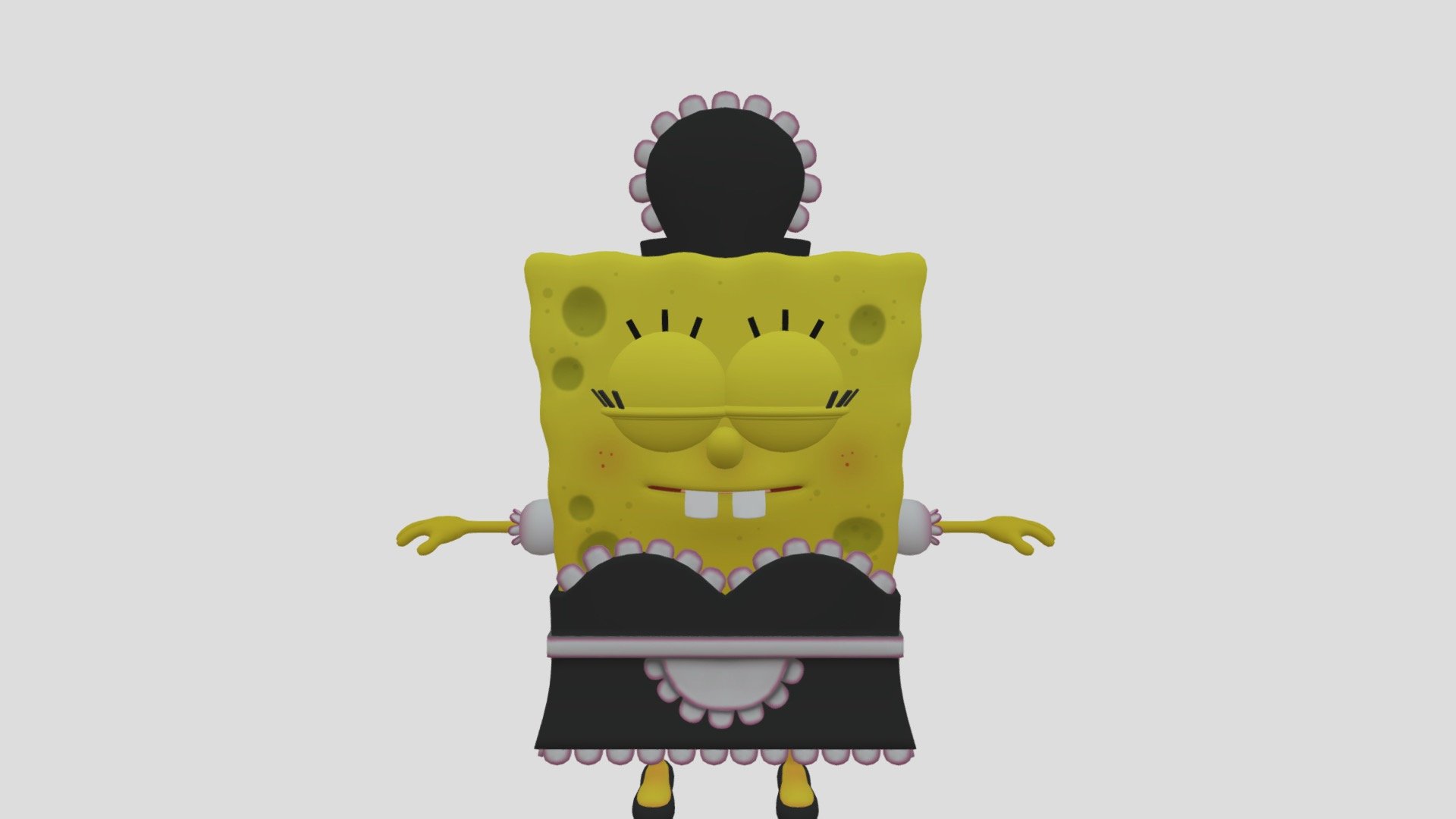 Cosmic Shake - SpongeBob Housemaid (Updated) - Download Free 3D model ...