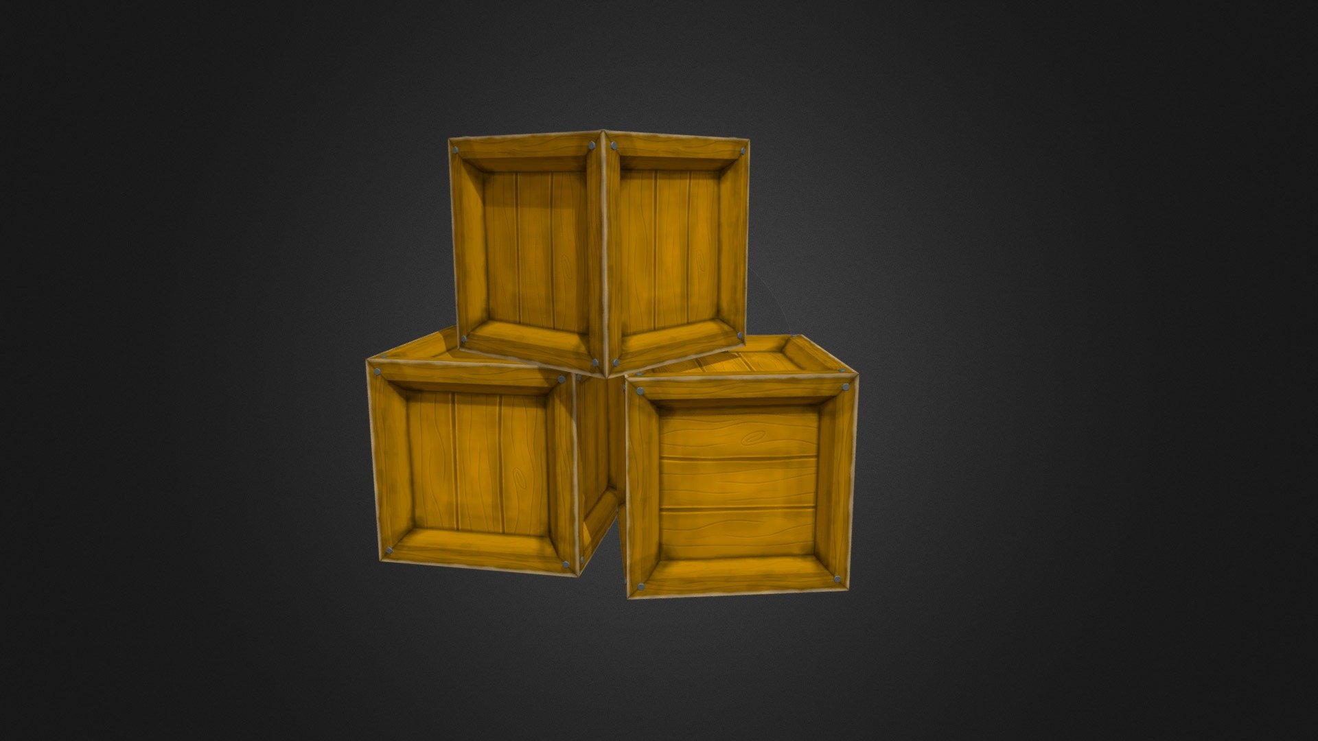 stylised boxes - Download Free 3D model by 3D guy (@fory3d) [ae43508 ...