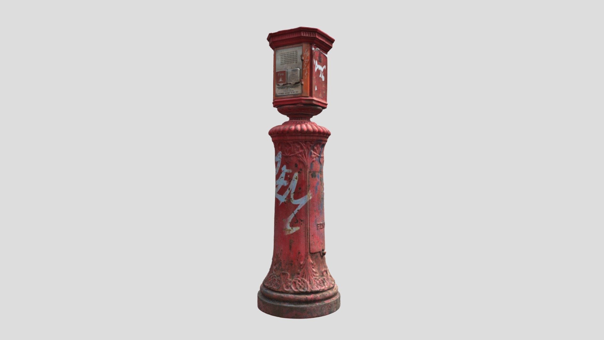 NYC Emergency Call Box NYPD FDNY Booth - Buy Royalty Free 3D model by ...