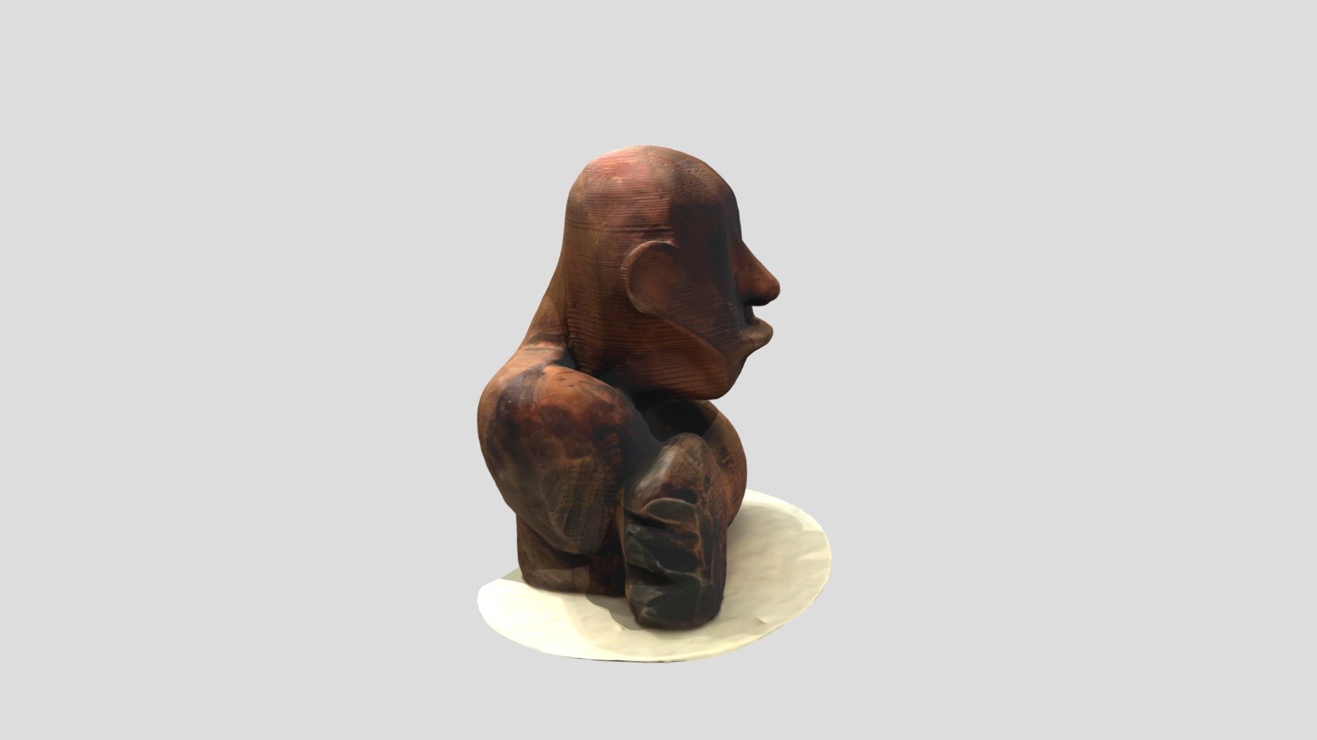 Grumpy Guy Wood Sculpture - 3D model by casey.kelly [ae445df] - Sketchfab