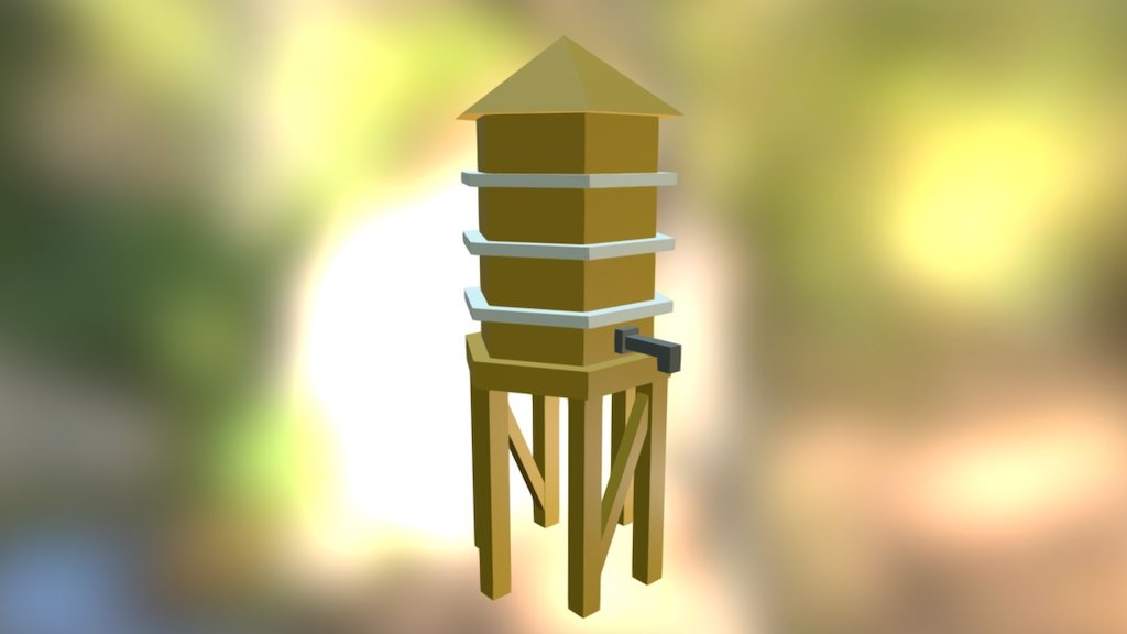 0303 water tower - 3D model by 佳樺 (@joy12665060) [ae4837a] - Sketchfab