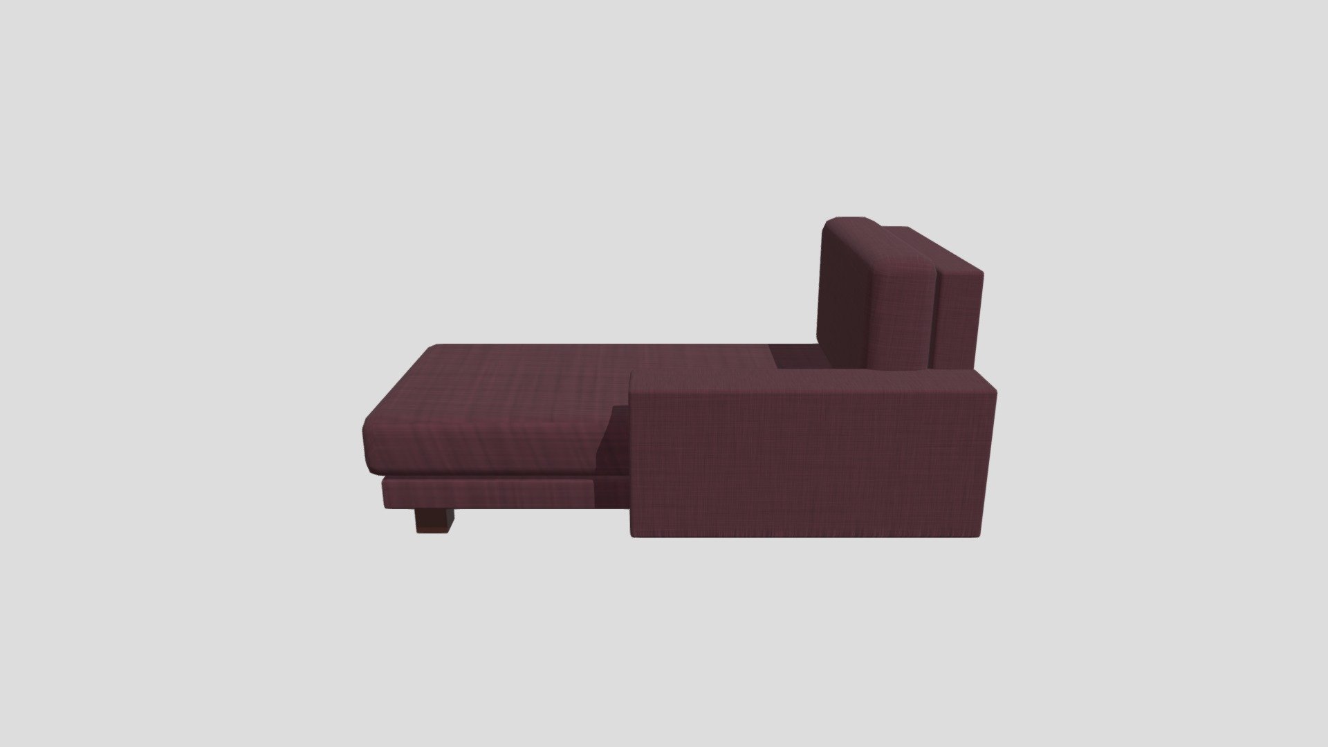 Right Facing Chaise - 3D model by StephanieMusic [ae4b013] - Sketchfab