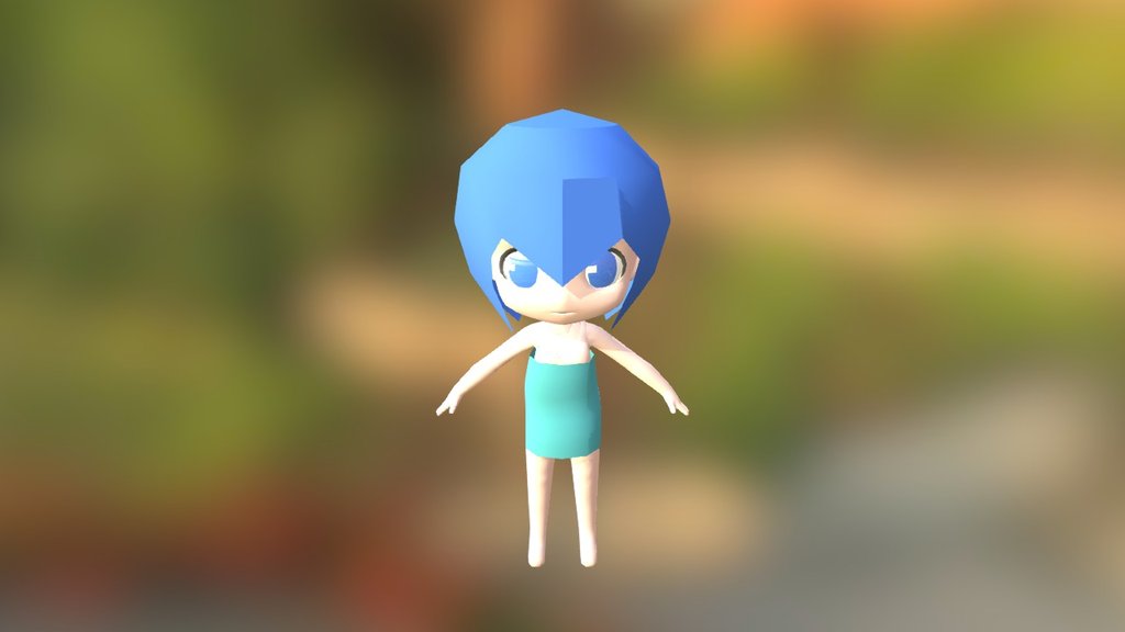 Walking chibi - 3D model by namelesskamix [ae4c476] - Sketchfab