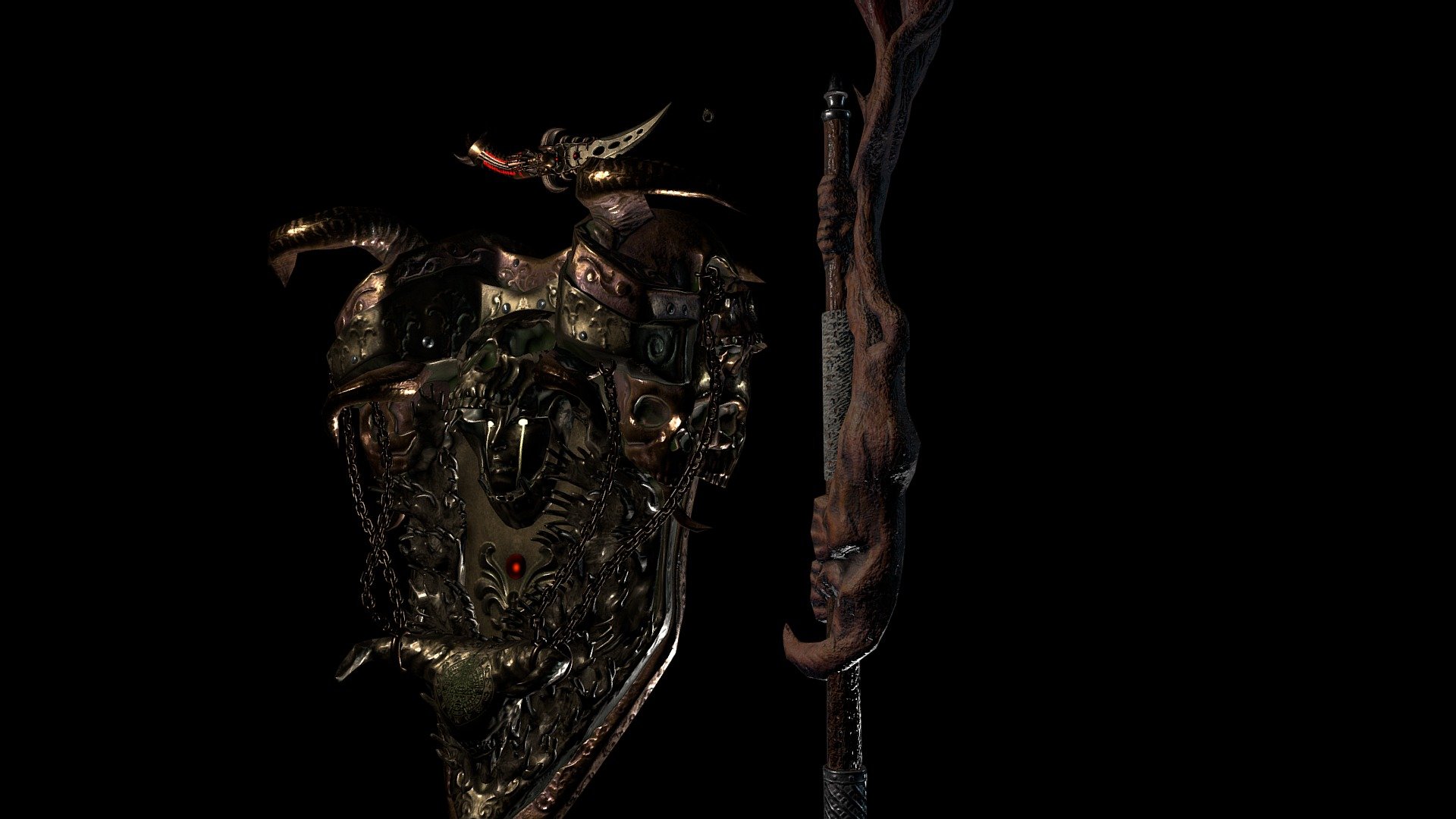 Necromancer's Weapons - 3D model by leesungwoo (@sparkylee) [ae4e8f9 ...