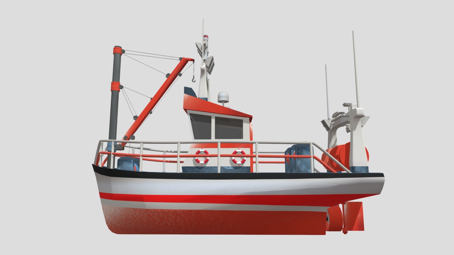 Fishing Boat 05 - Download Free 3D model by gogiart (@agt14032013) [ae50bf2] - Sketchfab