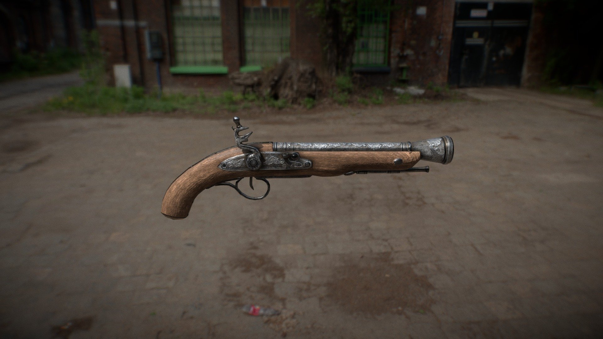 Medieval Pistol - 3D model by deep_sorow [ae571bb] - Sketchfab
