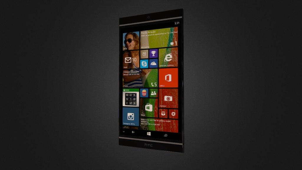 htc Windows One - 3D model by Younes Mirzaie (@un3s) [ae58116] - Sketchfab