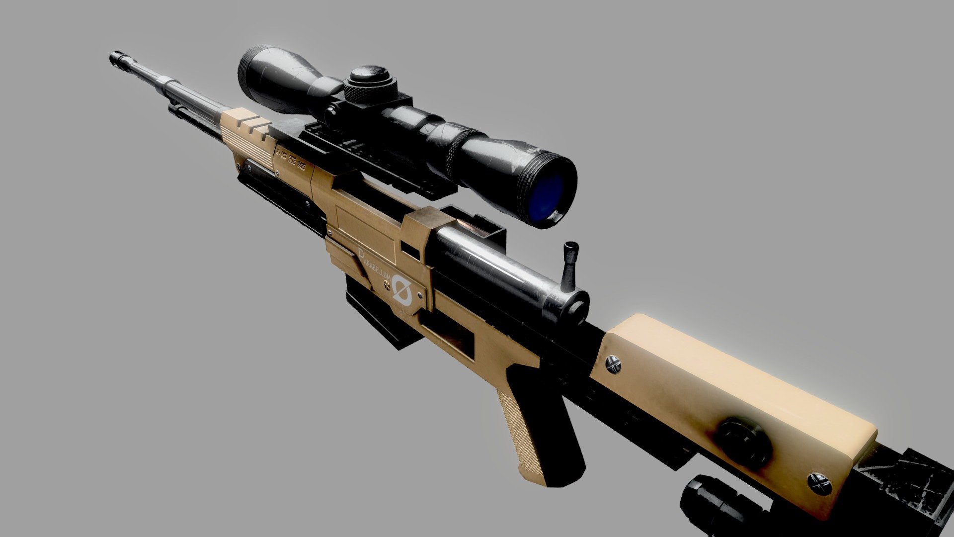 sniper rifle - 3D model by jesamabin [ae59ad2] - Sketchfab