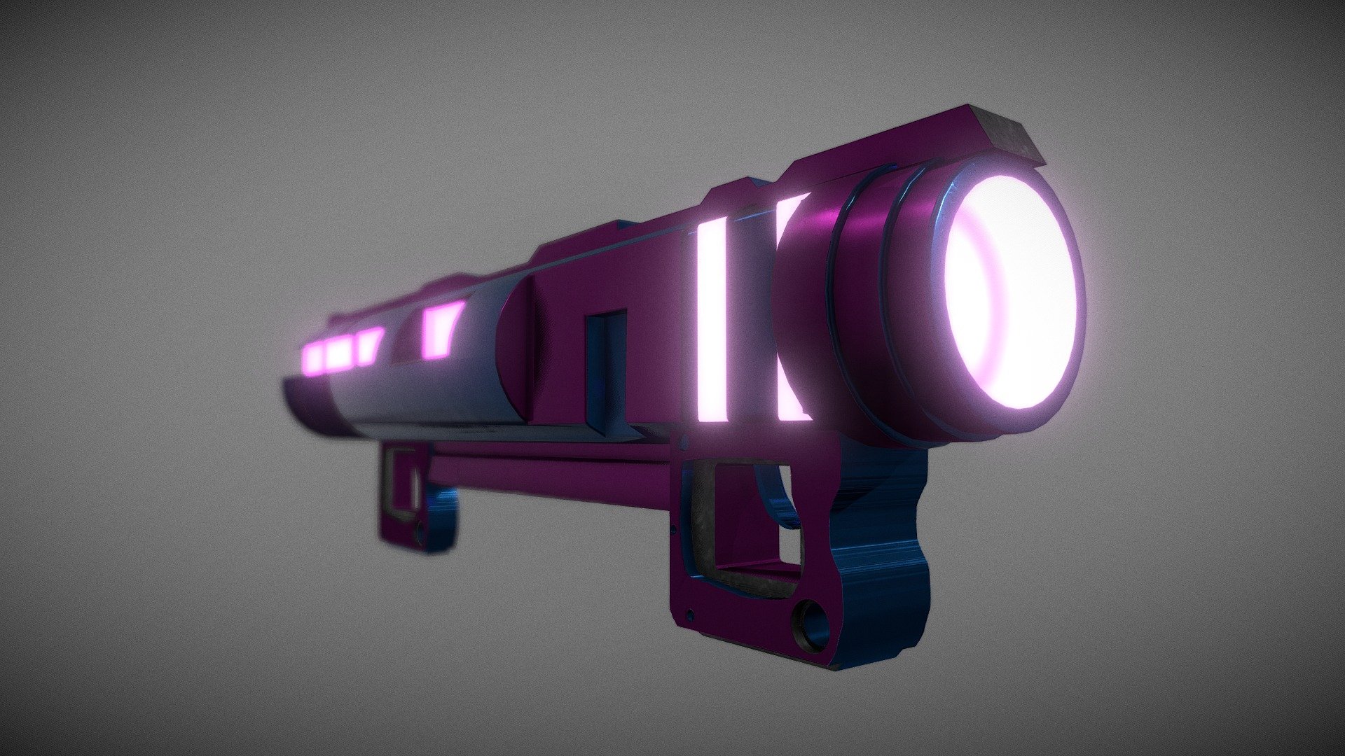 Cyberpunk Shotgun - Blue Variant - 3D model by MrMarksman [ae5ae9d ...