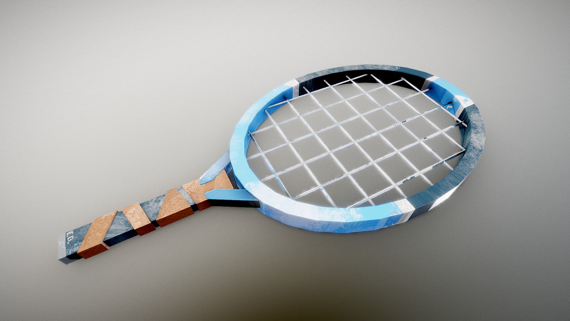 Tennis racket - 3D model by E.B.productions [ae5bbd9] - Sketchfab