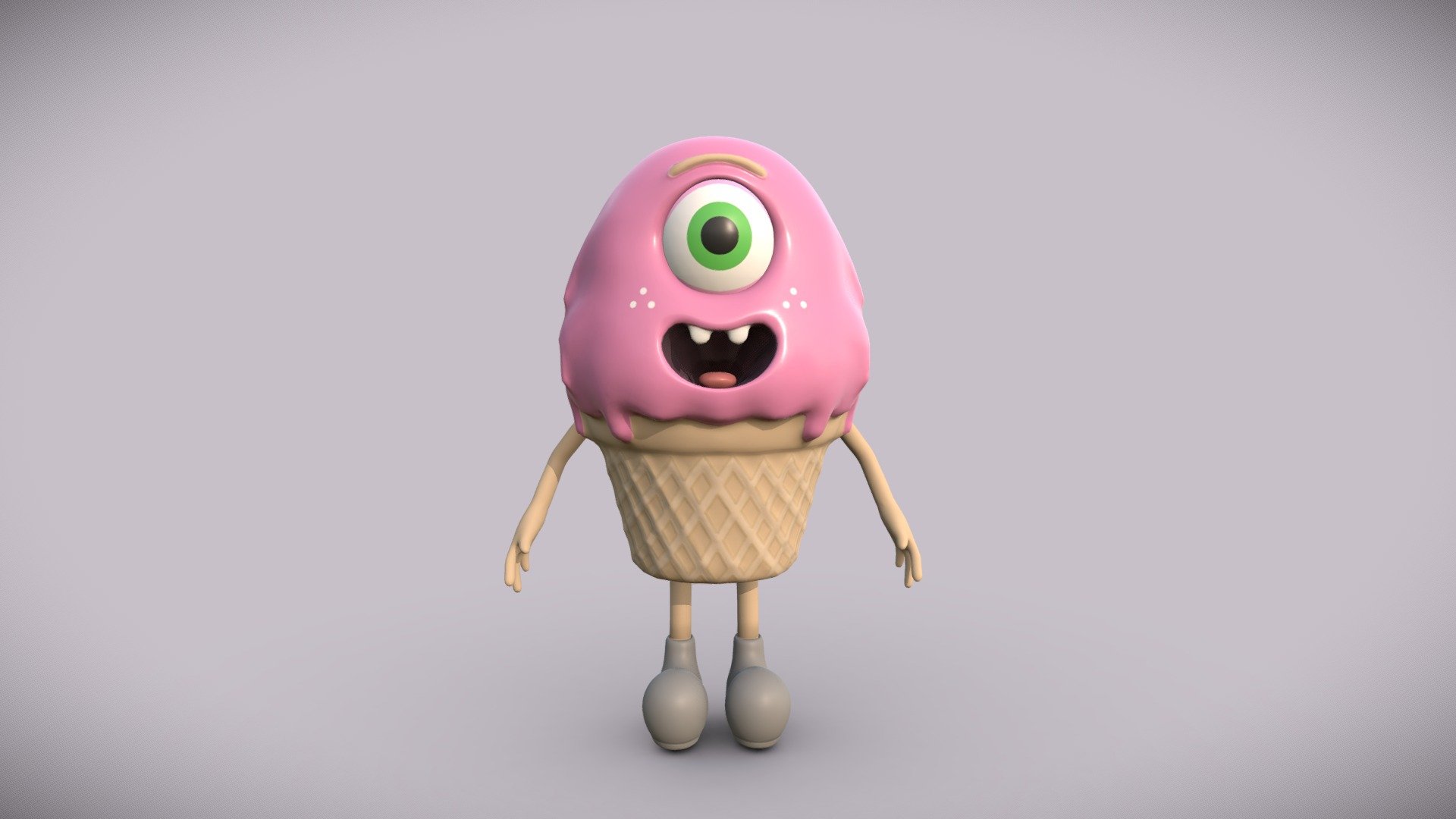 Buff Monster - Final - 3D model by CristelGil [ae5cfa6] - Sketchfab