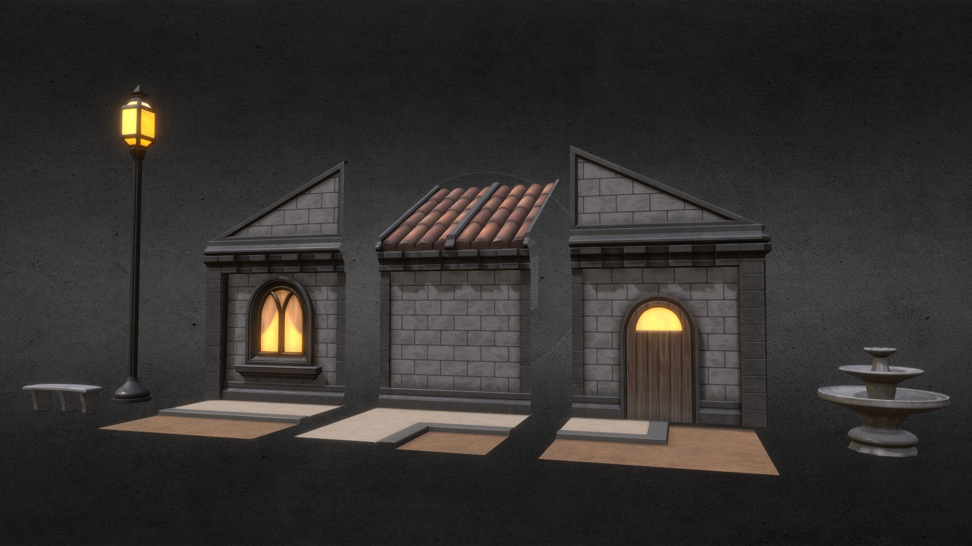 Modular Building Pieces - Download Free 3D model by Alexander Patterson ...