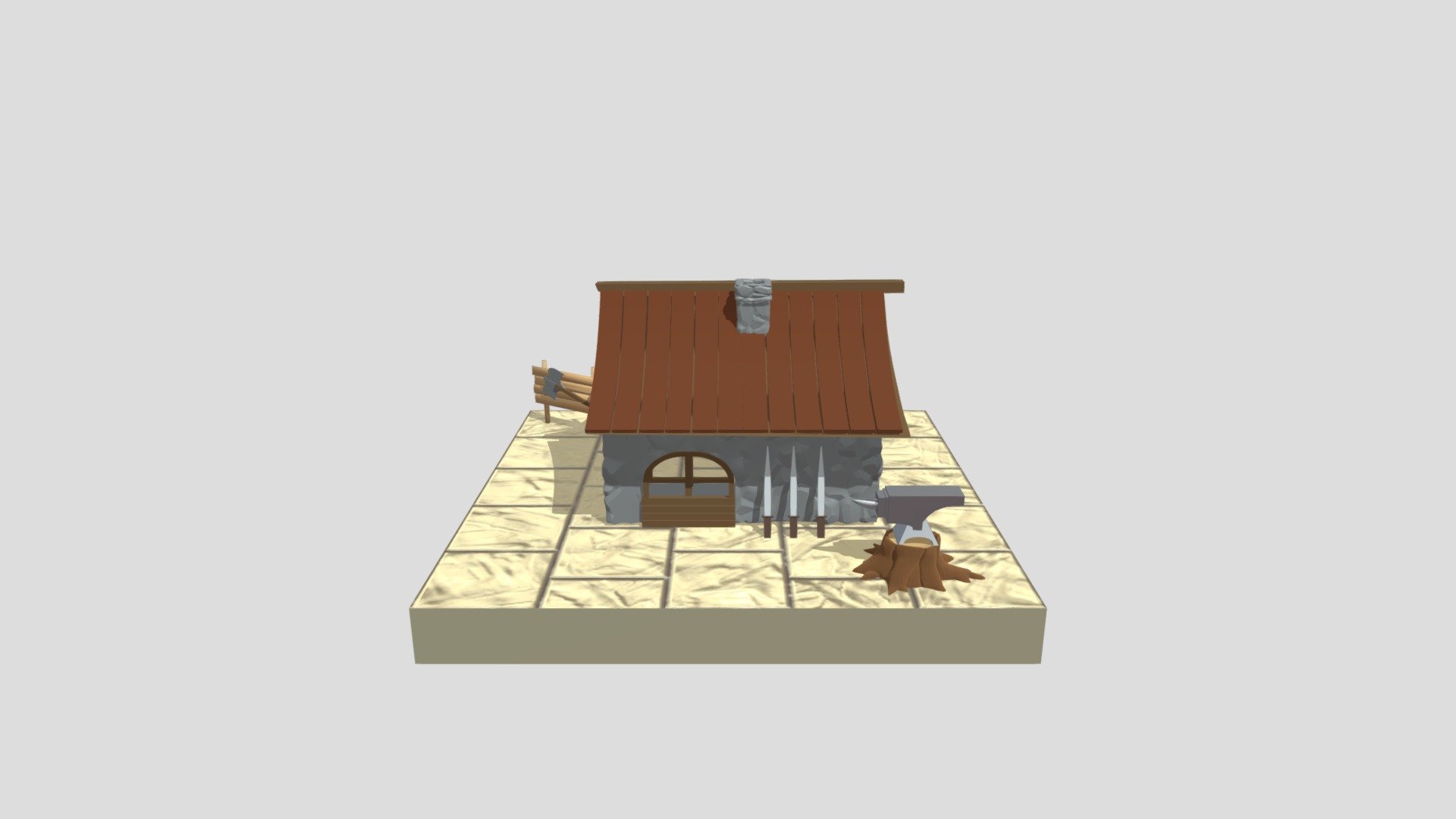 Stylized Weapon House - 3D model by CHAI920901 [ae5ef3a] - Sketchfab