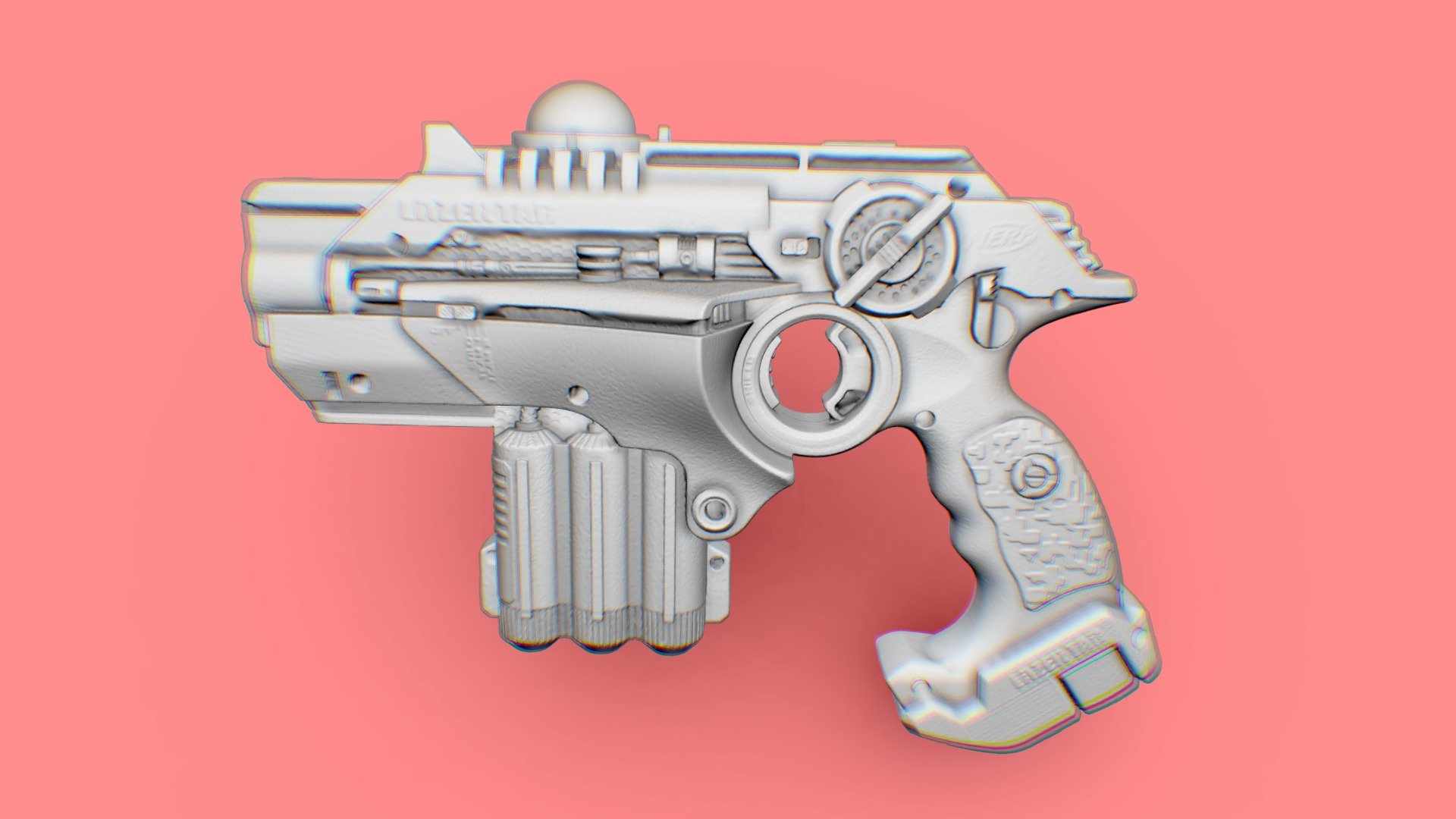 Nerf Gun (No Texture) - Download Free 3D model by Arkify 3D (@arkify ...