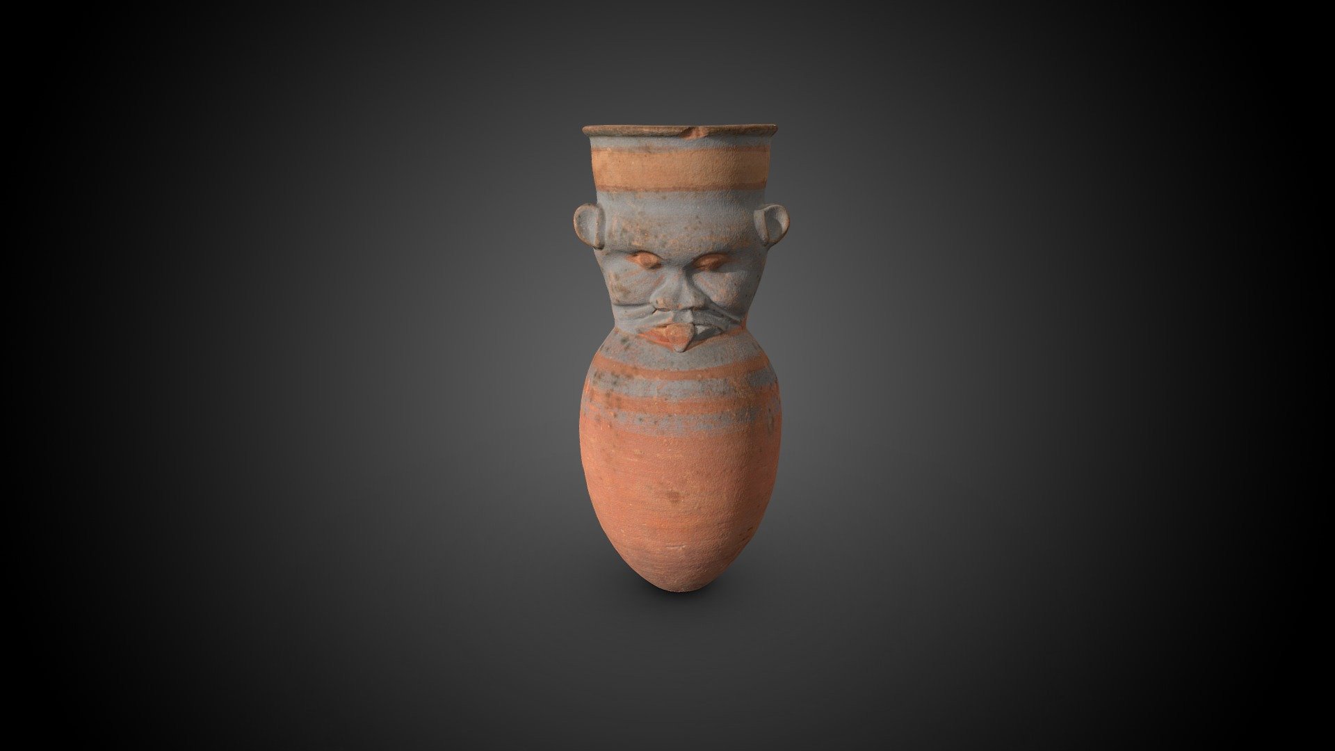Bes Vase - 3D model by Museo Egizio (@Museoegizio) [ae5fd69] - Sketchfab