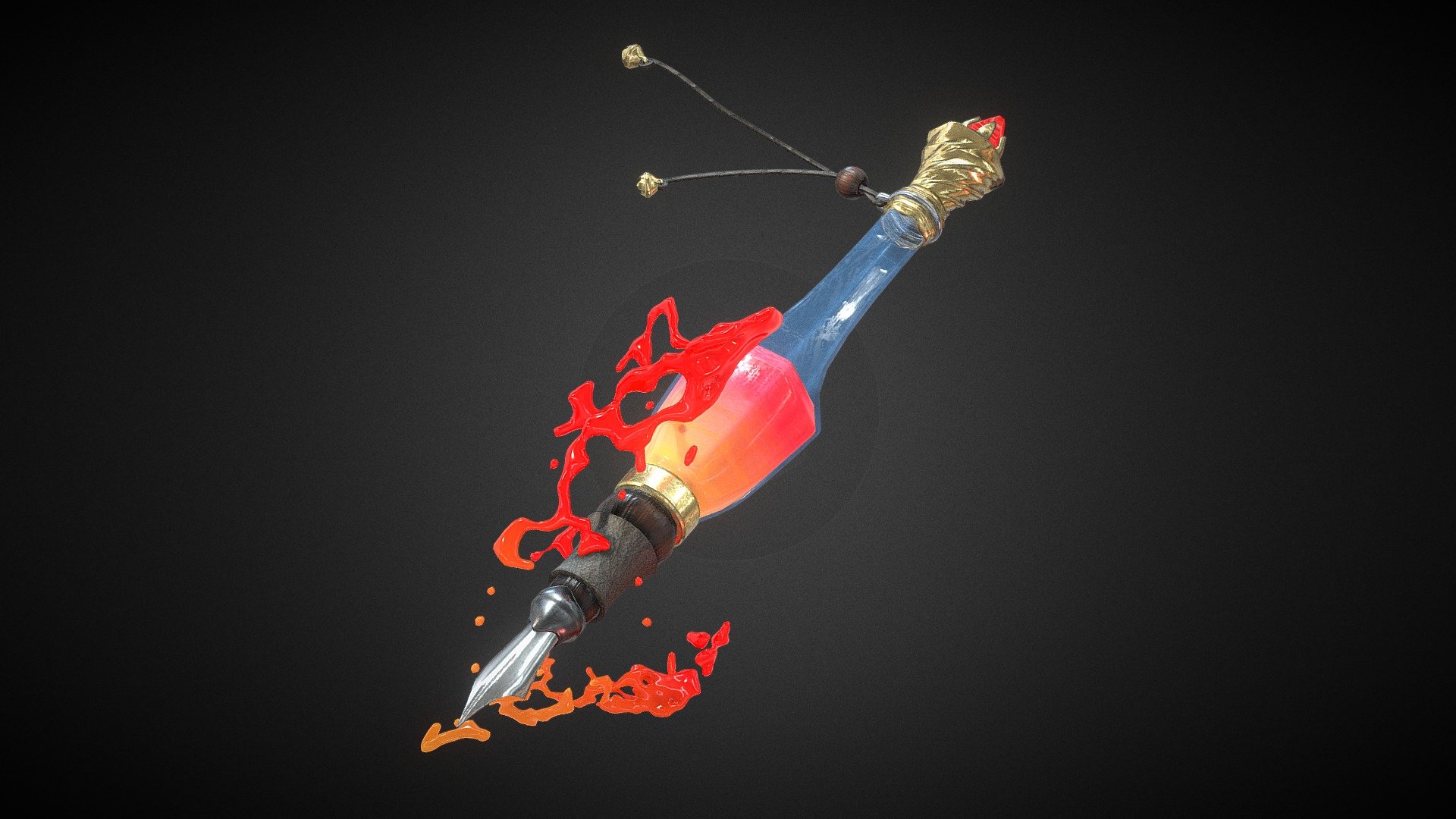 Magic fountain pen - 3D model by Constantine (@byezif) [ae6459e ...