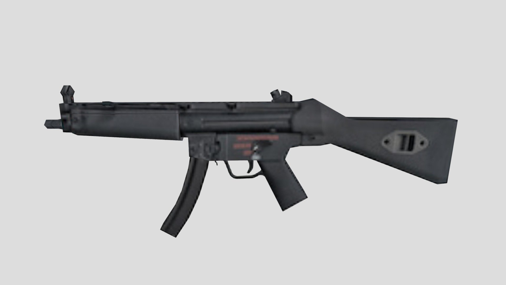 Low poly MP5A4 - 3D model by mr munkee (@mr_munkee) [ae67052] - Sketchfab