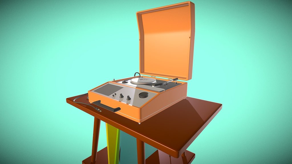 Record player - 3D model by Itzel Martinez (@ItzelMartinezFelix ...