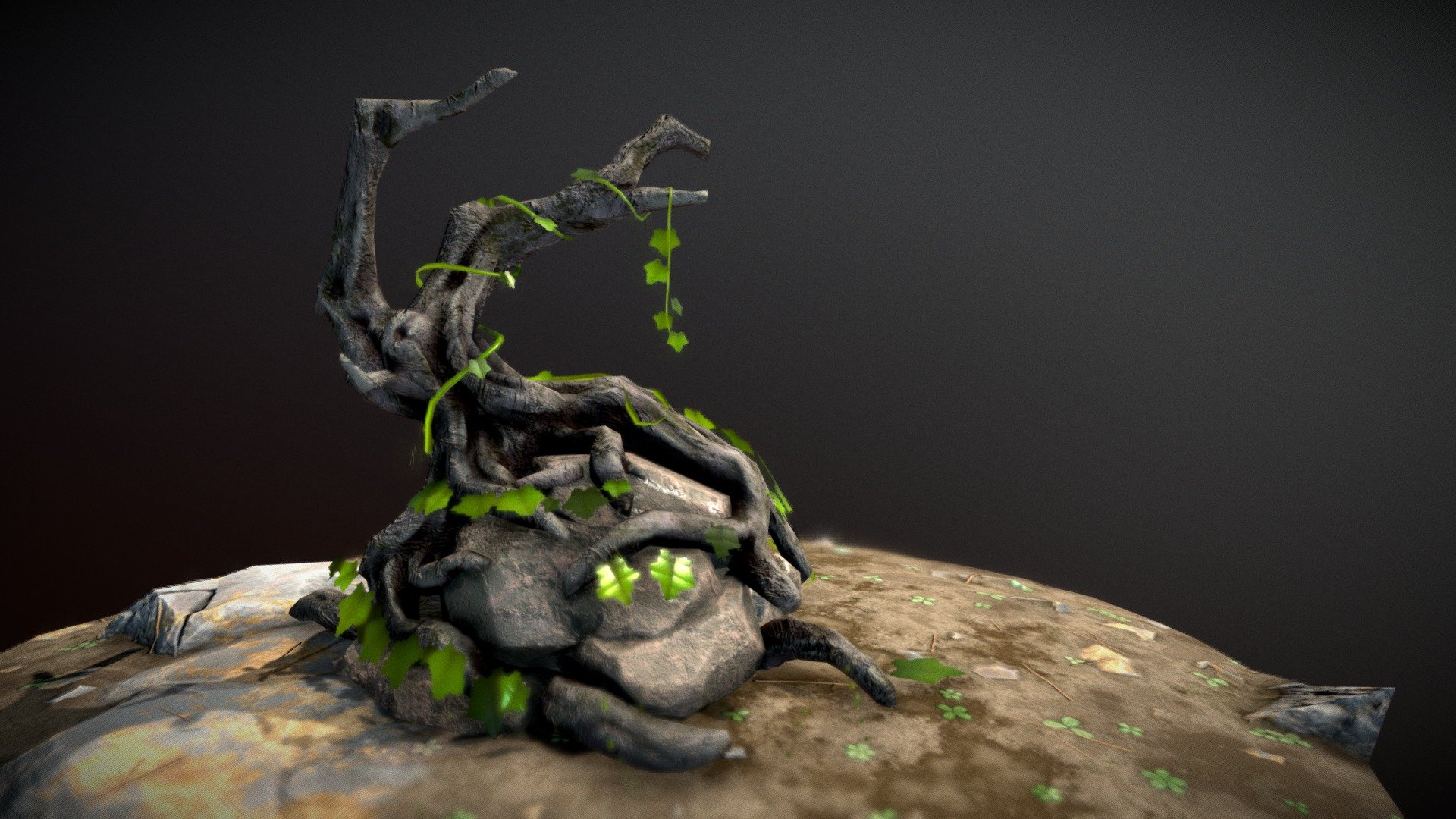 Tree & Rock - 3D model by songun [ae6ac8c] - Sketchfab