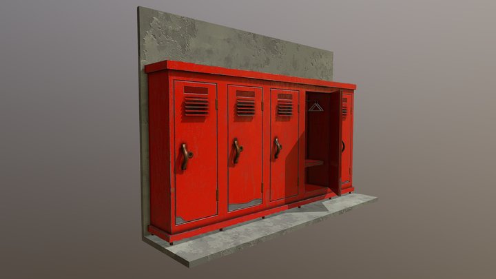 Lockers 3D models - Sketchfab