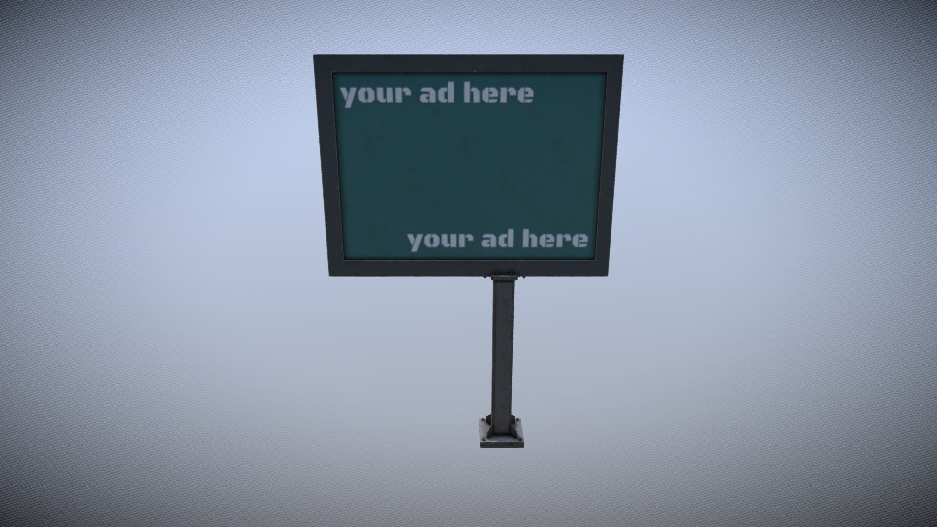 Street two-sided billboard! - 3D model by BartalamBane (@shishko ...