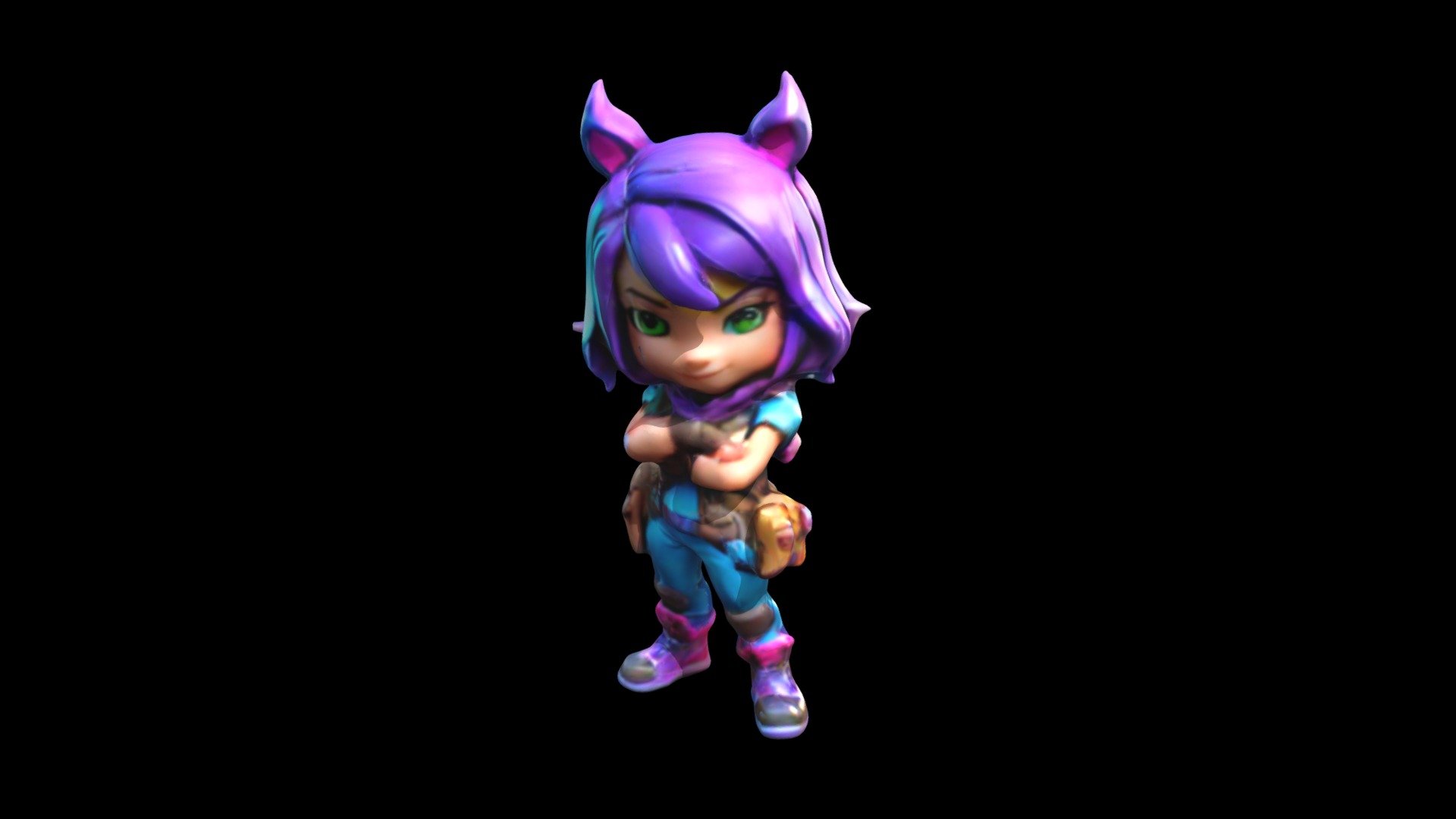 "Introducing Lilith, a fighter-pixel girl with p - Download Free 3D ...