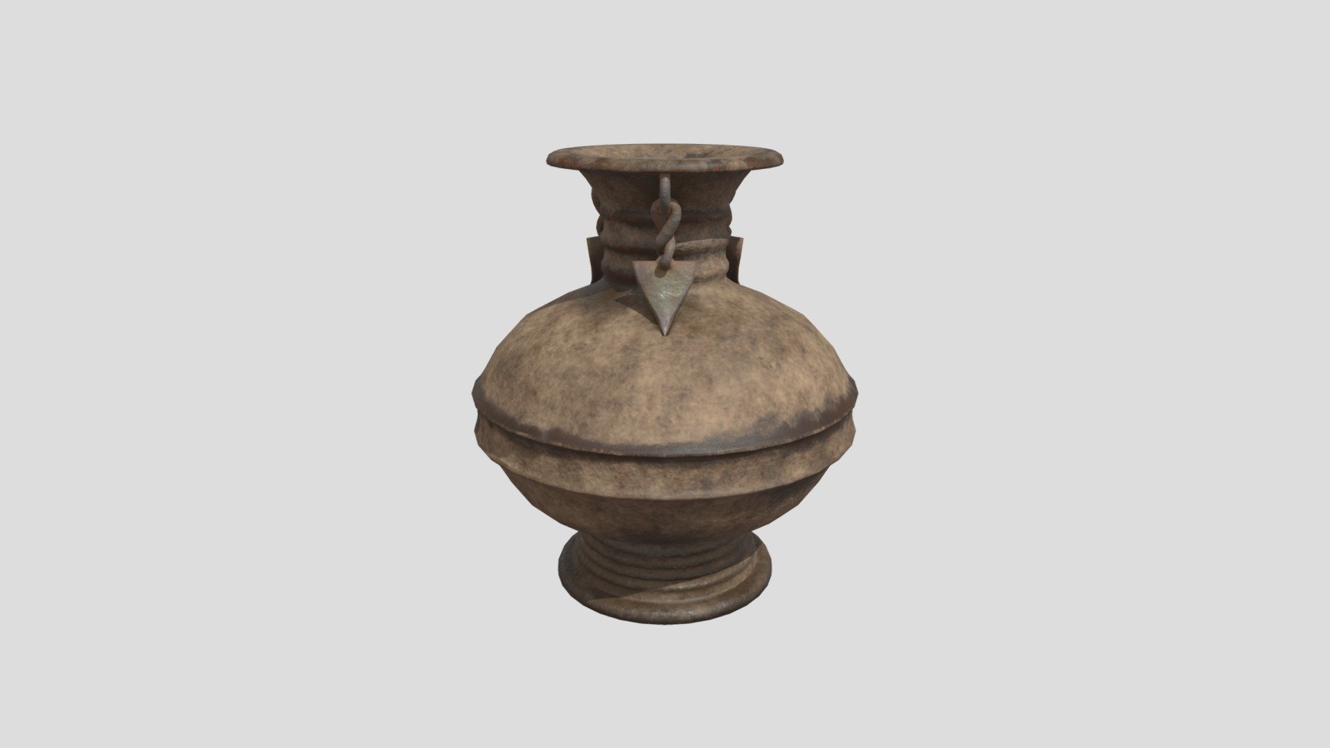 Long-necked Jar with Curved Pedestal - Download Free 3D model by KOREA ...