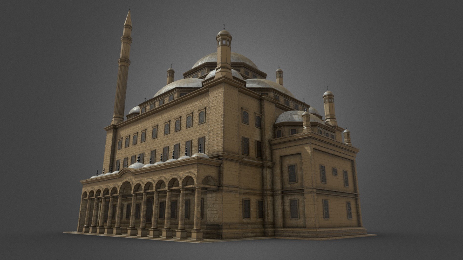 mohamed ali mosque - Download Free 3D model by mohamedhussien [ae6fb6a ...