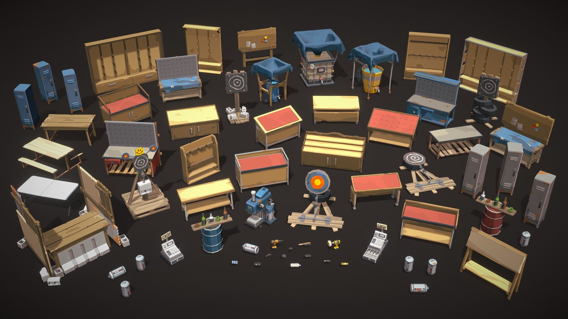 Props from game Rise of Gun for Pimp Game Studio - 3D model by driko ...