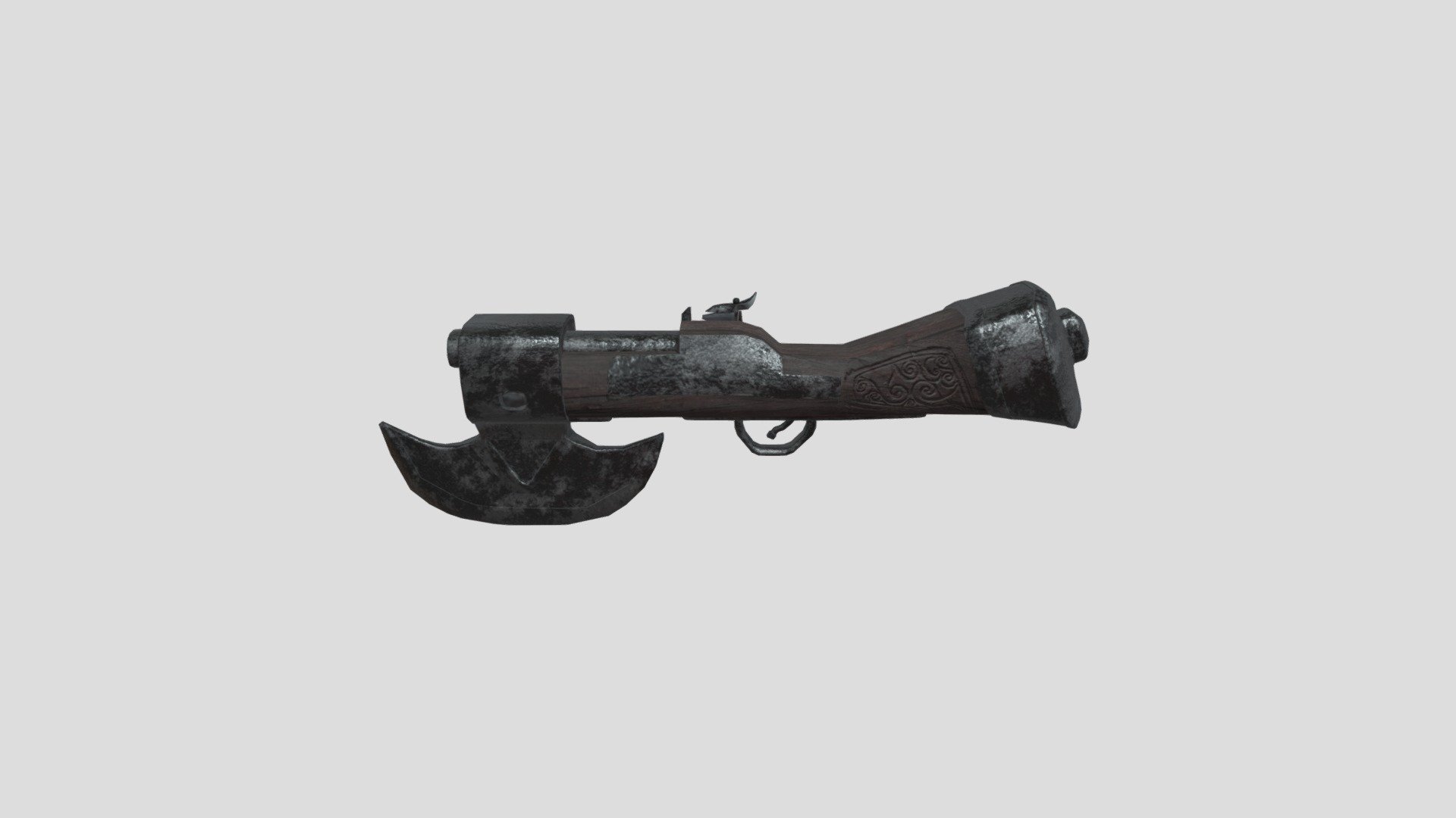 Axe Gun - 3D model by FladmarkDesign [ae73650] - Sketchfab