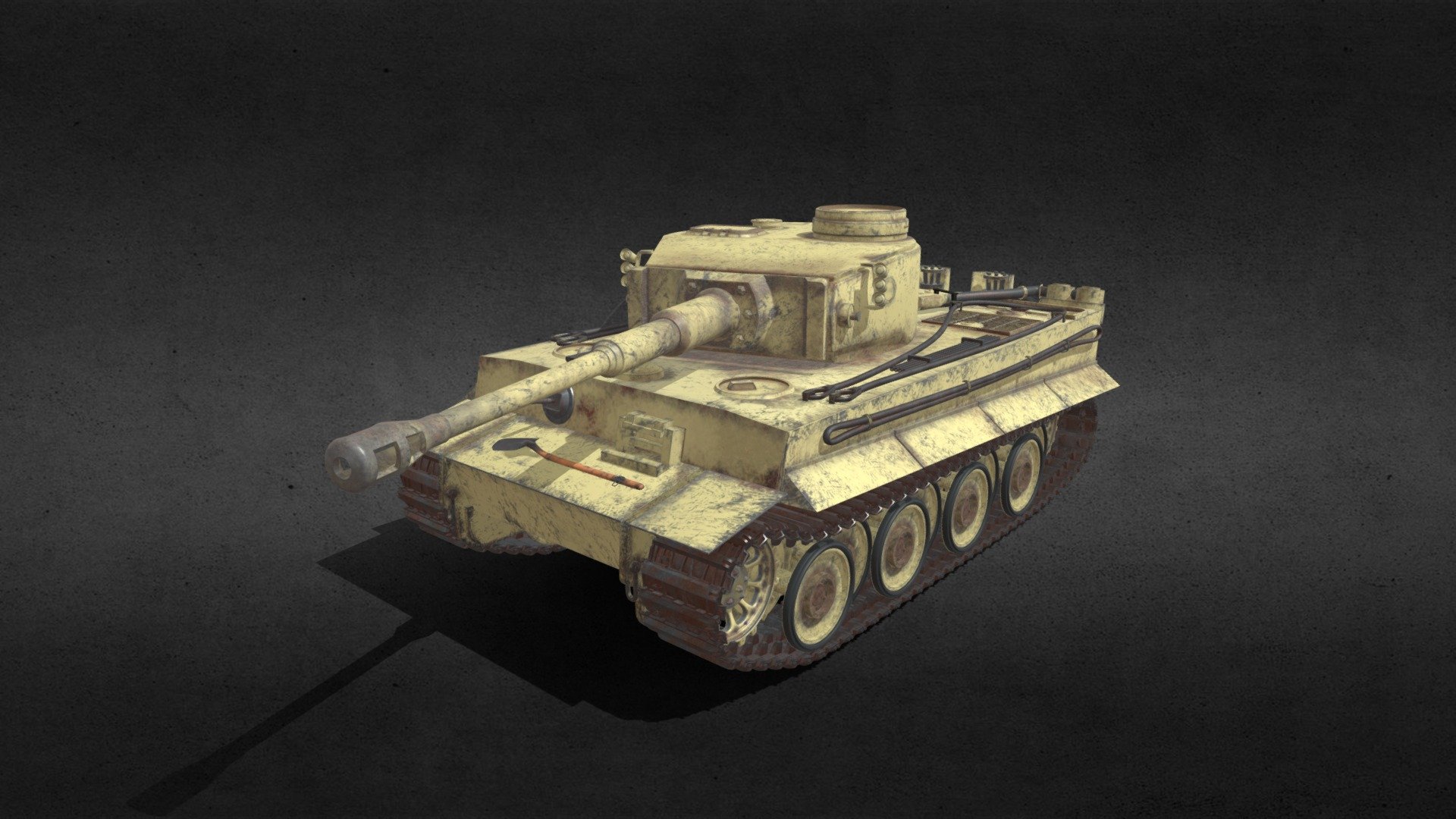 Tiger Tank Second World War - 3D model by Luca Brambilla (@luchino ...