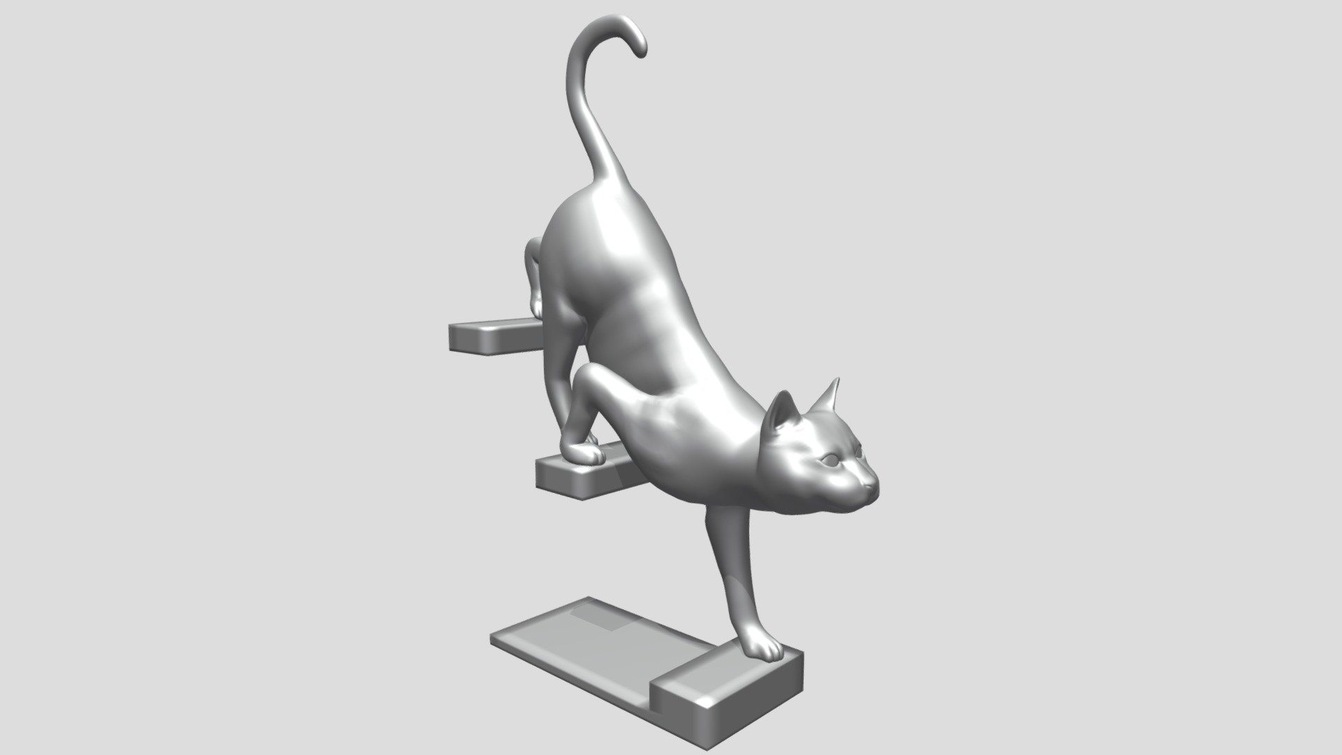 GATO CAT MODERN SCULPTURE - 3D model by GazZzaN [ae75ffa] - Sketchfab