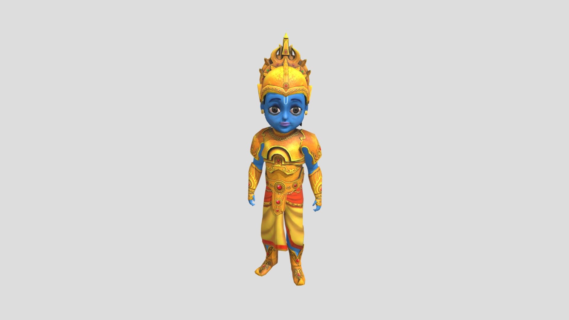 Krishna_3 - Download Free 3D model by Modify24x7 [ae76b9d] - Sketchfab