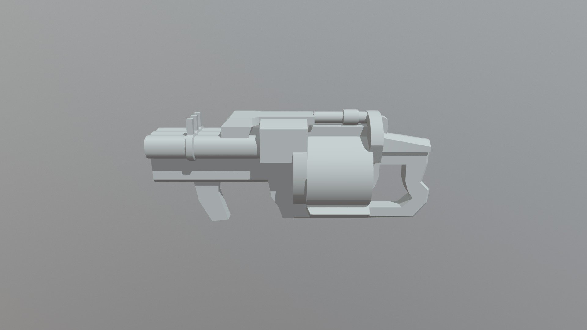 Shaded Gun - 3D model by tangerkin [ae780ec] - Sketchfab