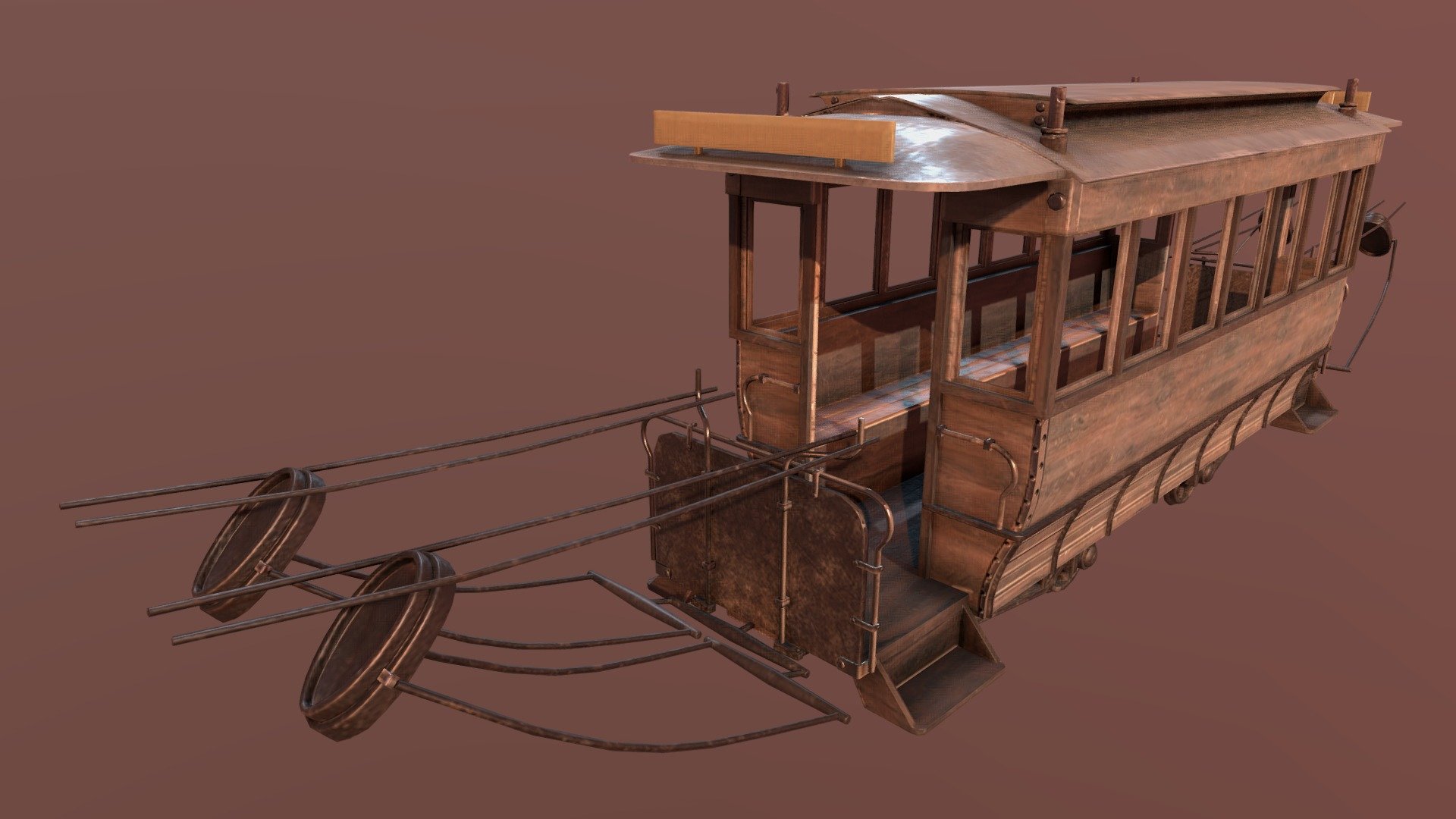 Transport Fever: American Trolley Tram - 3D model by Ironbelly Studios ...