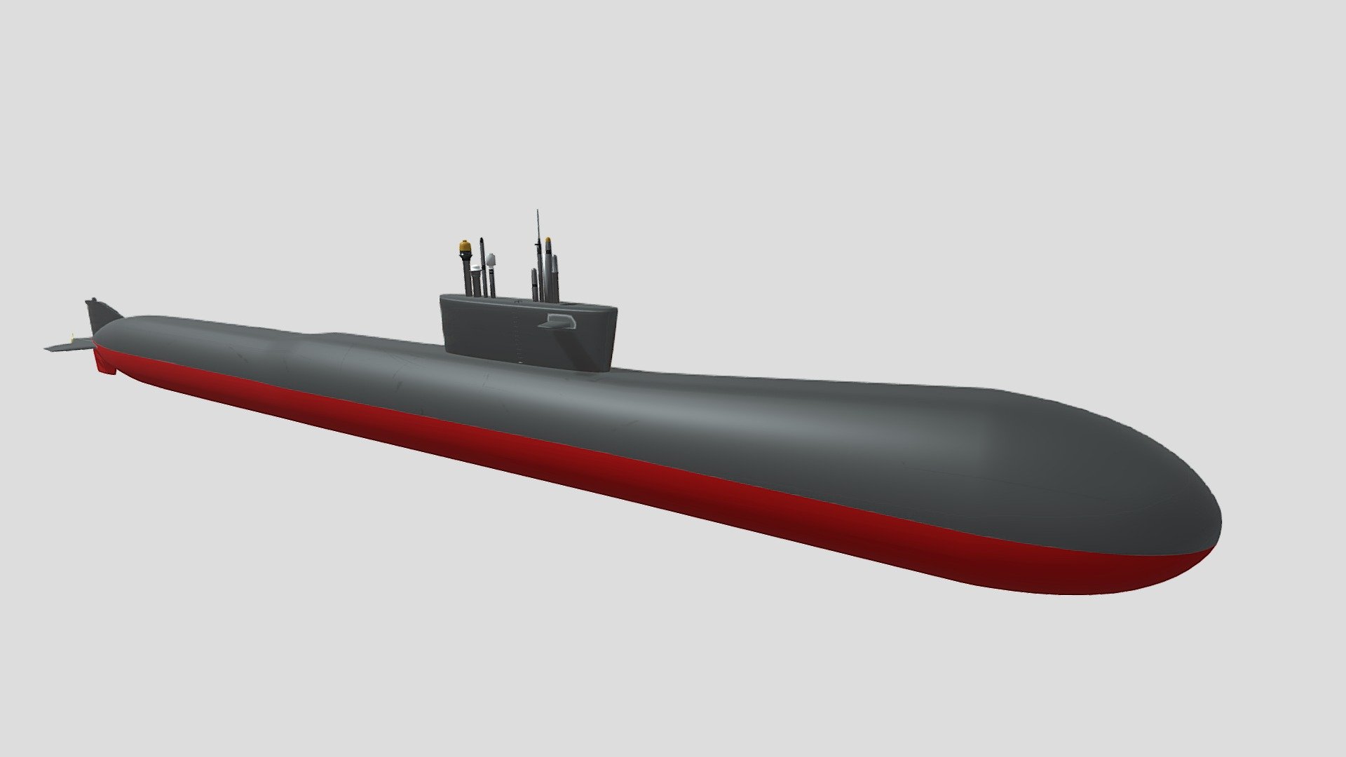 Kazan(Yankee Big Nose submarine) - Download Free 3D model by Art Blender (@ArtBlender) [ae79451 ...
