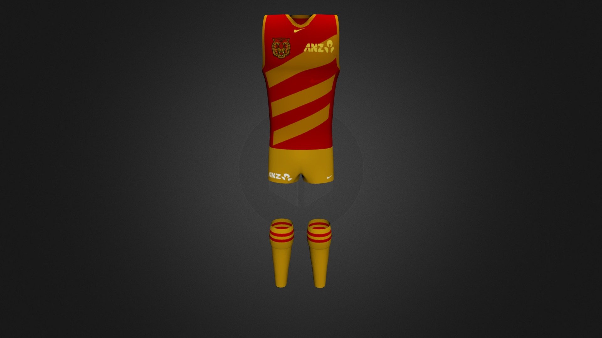 Aussie Rules Uniform - 3D model by el_scorcho [ae79a88] - Sketchfab
