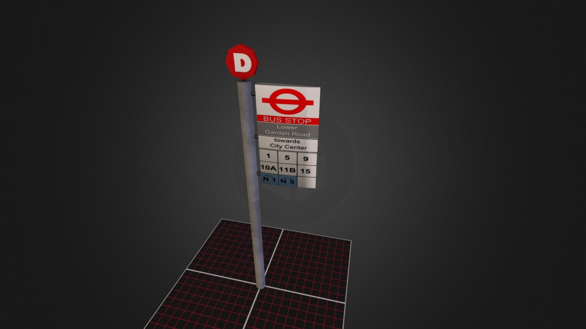 Bus Stop - 3D model by Dieter Tack (@DieterTack) [ae7a869] - Sketchfab