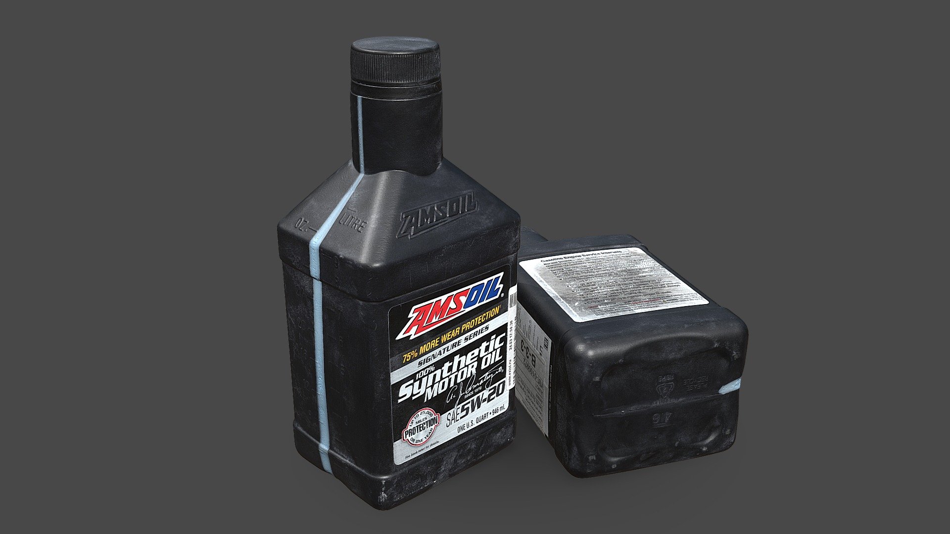 Motor Oil Bottle - 3D model by kanistra [ae7bad8] - Sketchfab