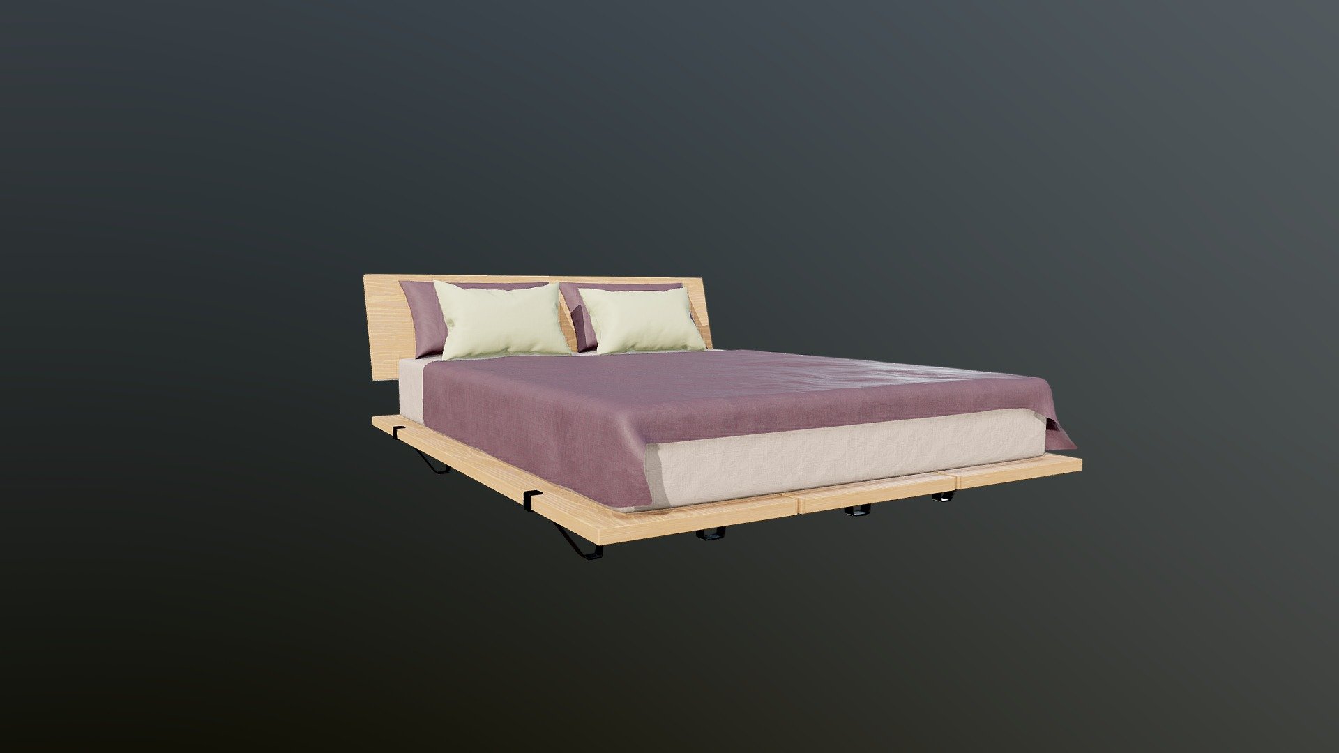 Platform Bed - Download Free 3D model by sammy_t [ae7be36] - Sketchfab